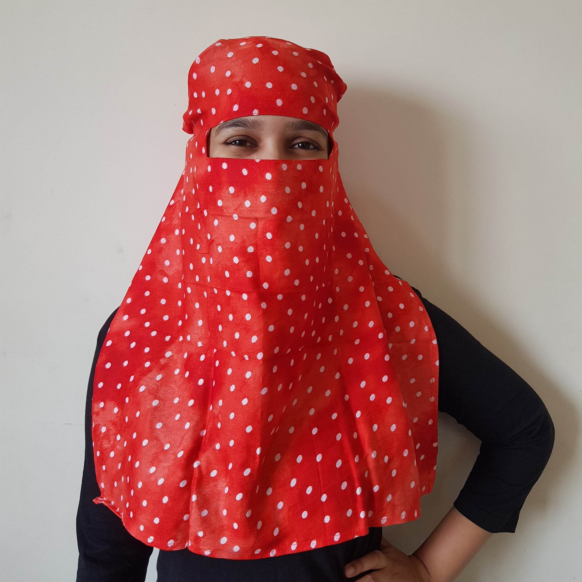 Cotton Face Scarf Mask- Full Head, Hair, Face Cover & Sun Protection-R ...